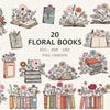 Books With Roses SVG File - Floral Book Vector Images, Silhouette, Book ...