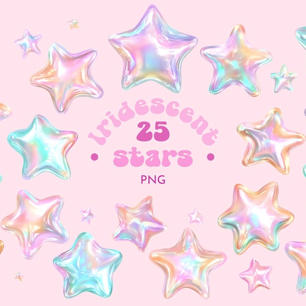 Holographic Stars - Etsy