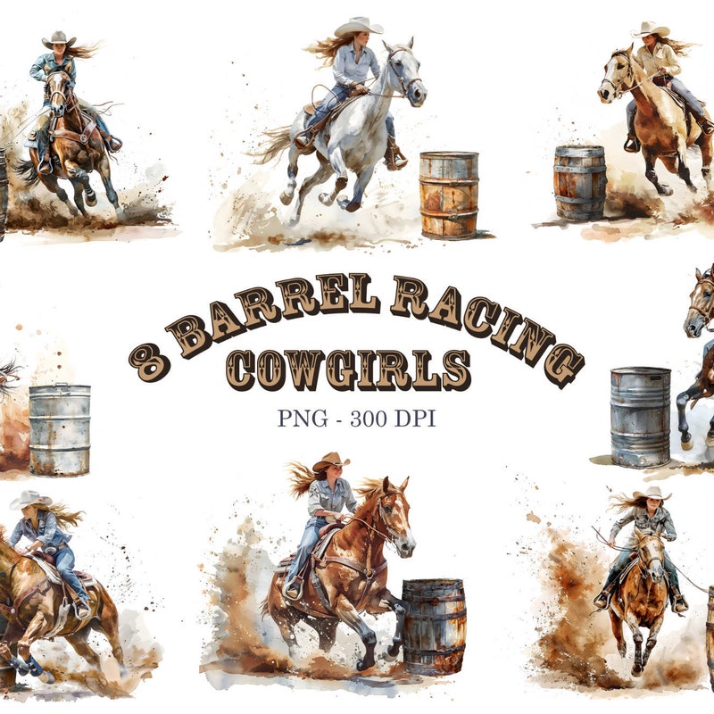 Barrel Racing Png - Etsy
