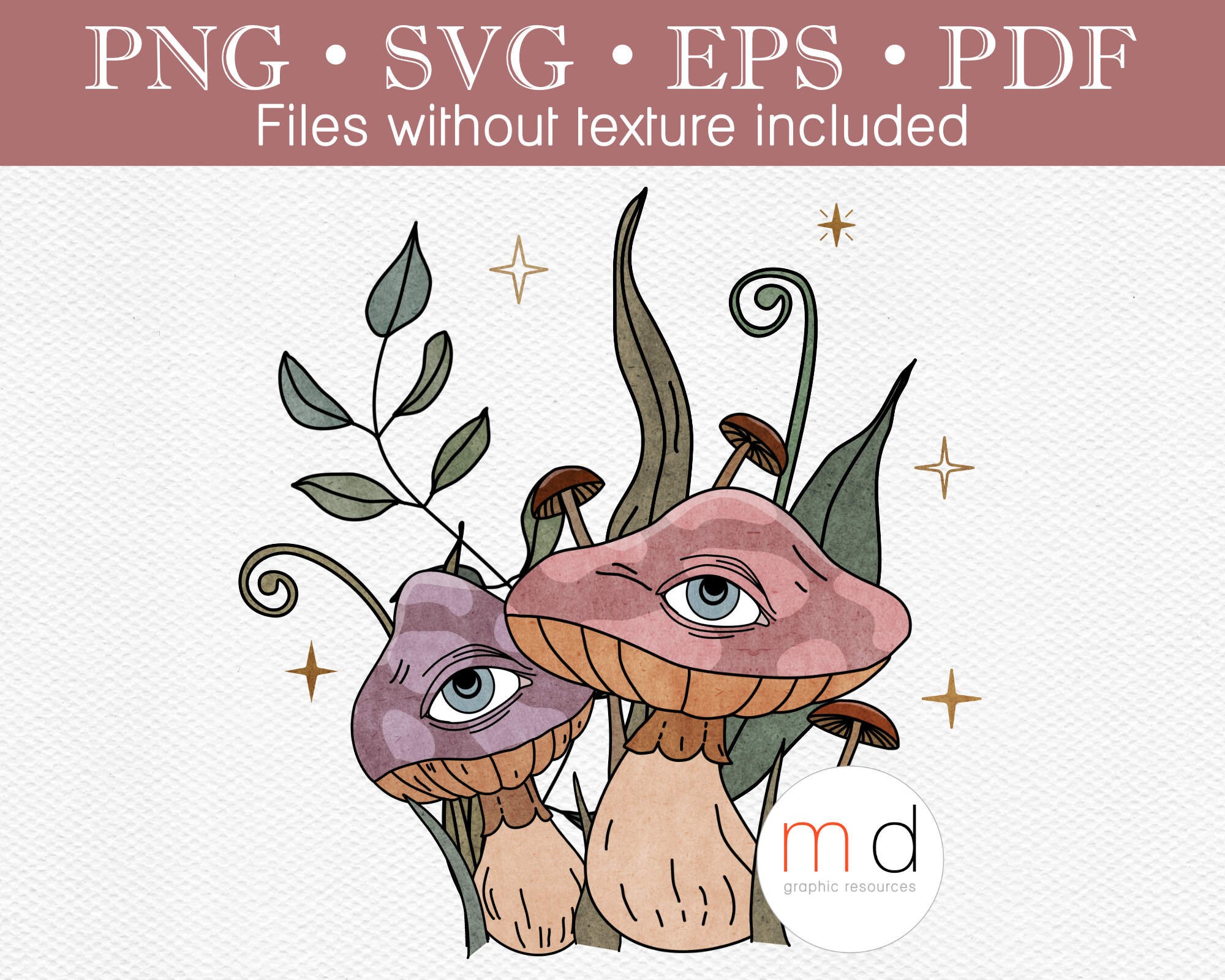 Retro Magic Mushroom Svg Mushrooms Svg Magic Mushroom Clipart 70s Png ...