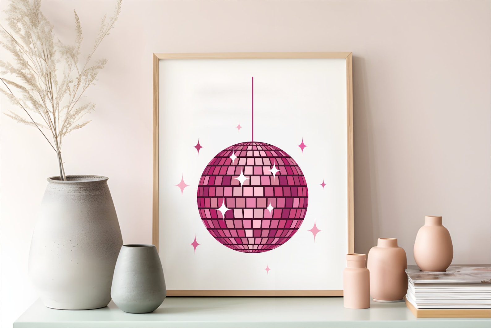 Pink Disco Ball Svg Cute Disco Balls Png Groovy Clipart Mirrorball ...
