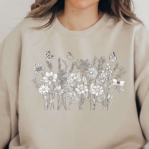 Wildflower Svg Bundle Daisy Svg Wild Flowers Png Floral Border Clipart ...