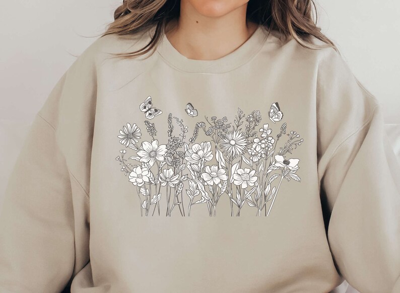 Wildflower Svg Bundle Daisy Svg Wild Flowers Png Floral Border Clipart ...