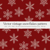 Snowflakes Seamless Patterns Winter Digital Paper Set Blue Junk Journal ...