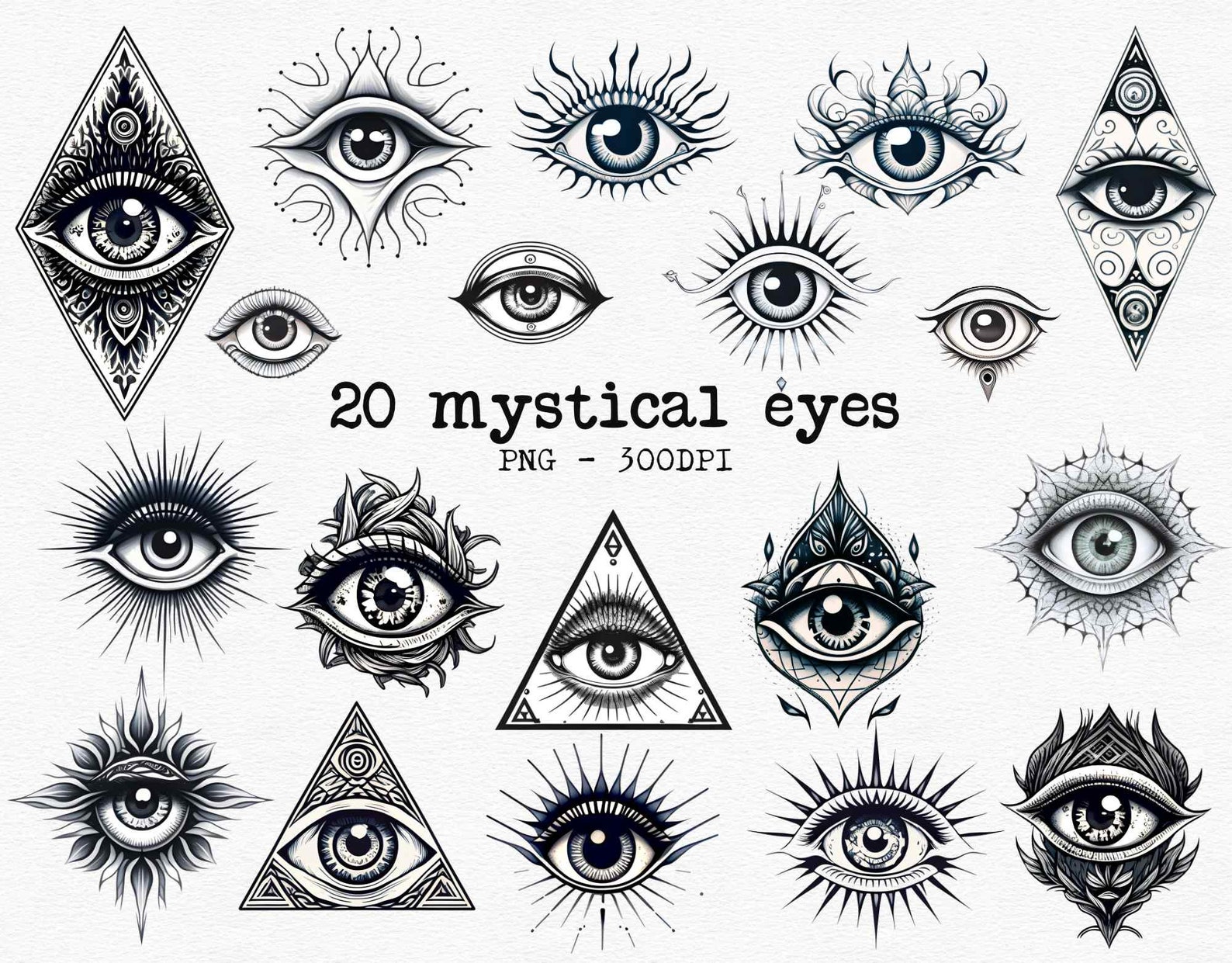 Mystical Eye Clipart Evil Eye Png Mystical Png Third Eye Png - Etsy