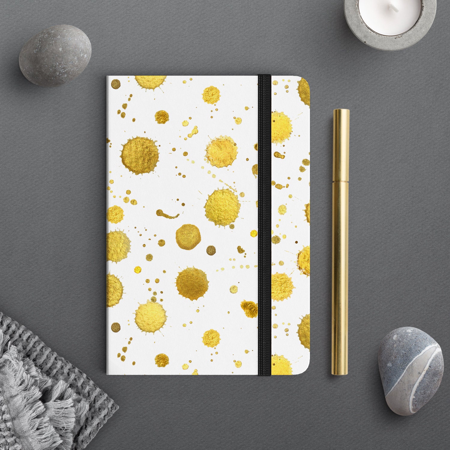 High Quality Hand-painted Golden Watercolor Splashes, Gold Spots ...