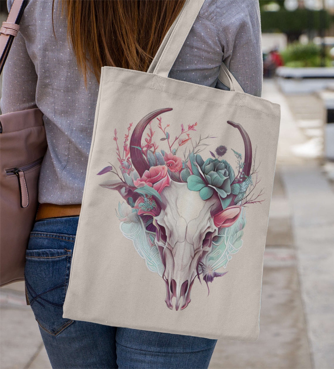 Floral Cow Skull Svg Flower Cow Skull Png Bull Skull Svg Whimsigoth ...