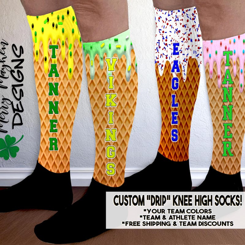 Drip Softball Socks - Etsy