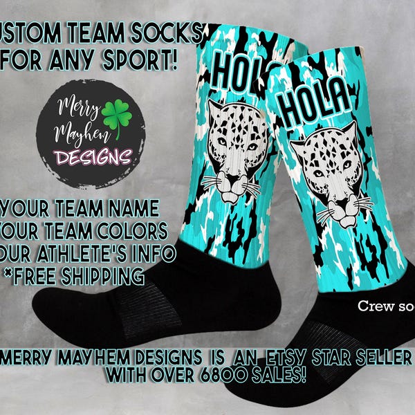 Custom Socks College - Etsy