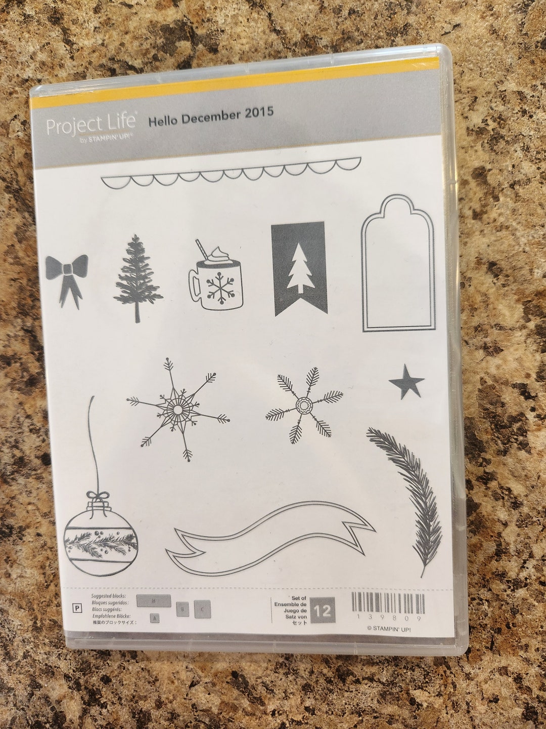 Retired Stampin' up Project Life Stamp Set "hello December" - Etsy