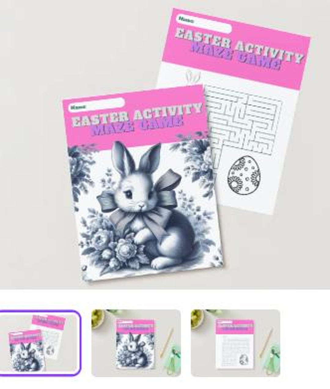 Easter Day Activity Book Printable Mazes, Word Search Games Kids Games ...