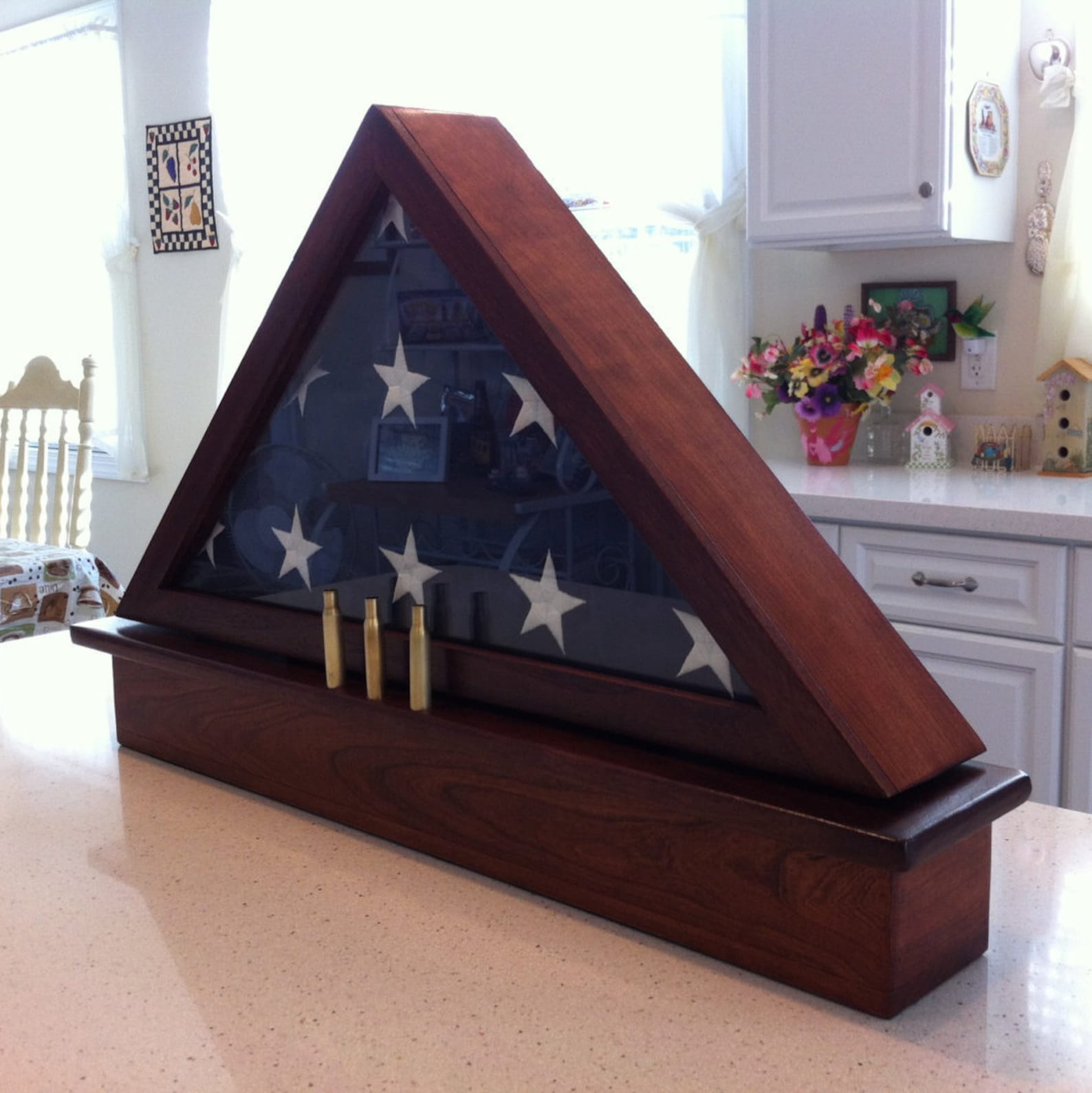 Memorial Flag Display Case With Shell Casing Holes - Etsy