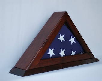 Flag Display Case With Embedded Shell Casings Maple Inlay Service ...