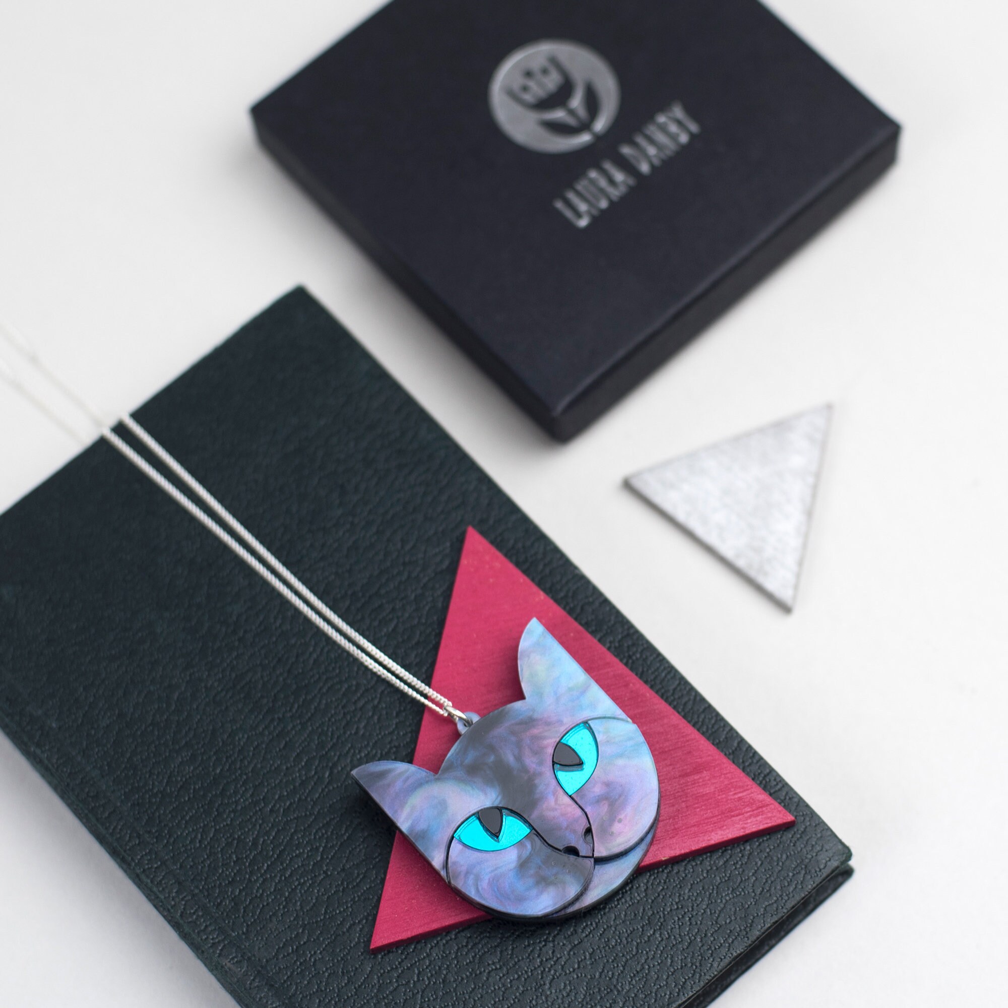 Acrylic Cat Statement Necklace - Etsy