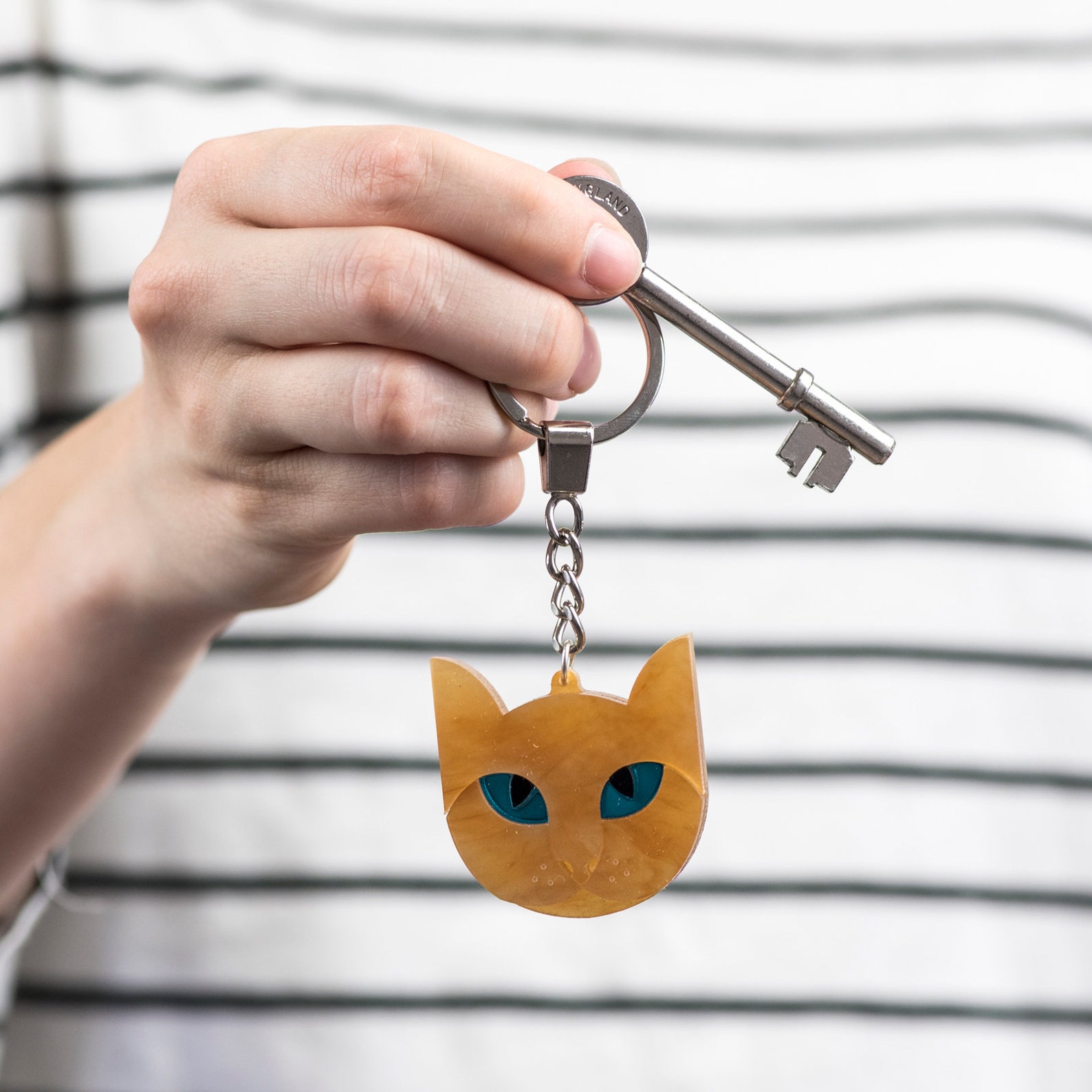 Ginger Cat Keyring - Etsy UK