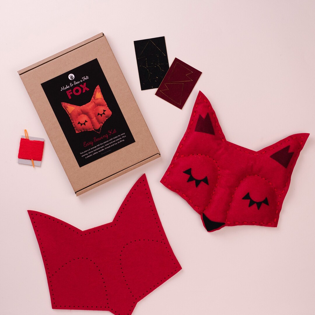 Fox Sewing Craft Kit: Felt Woodland Animal DIY Activity for Kids - Etsy