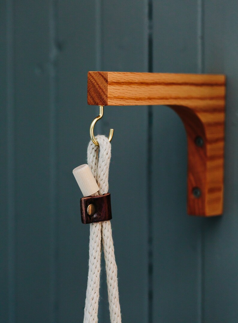 Wood Wall Brackets for Hanging Planters Pendant Light Holder - Etsy