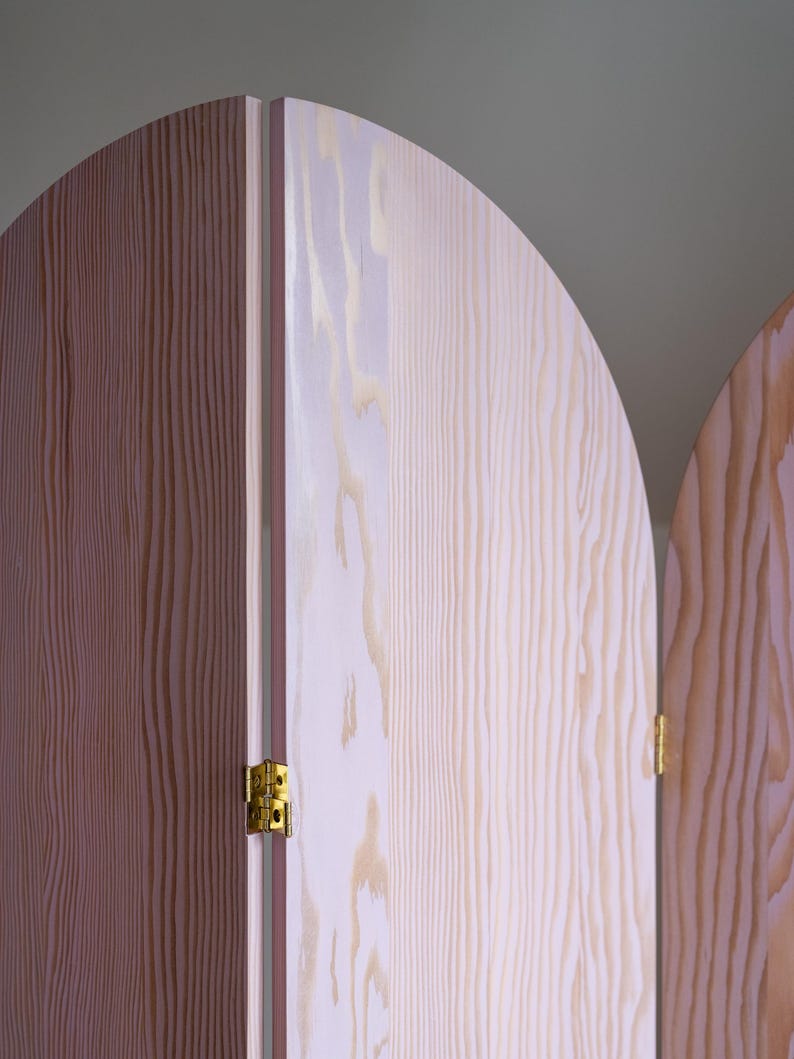 Douglas Fir Room Divider: Handmade Folding Screen - Memphis Design - Etsy