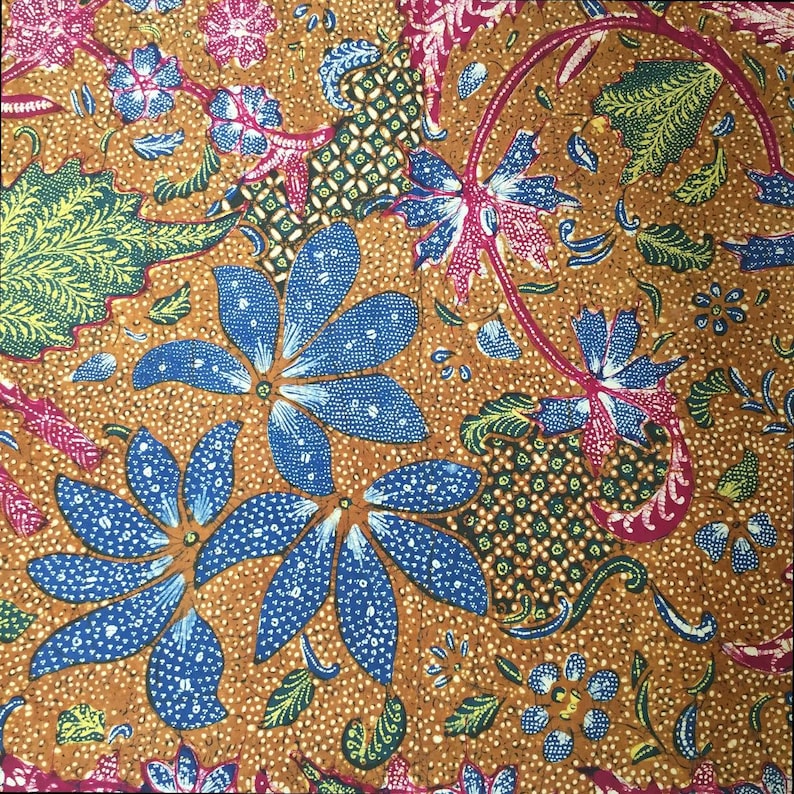 Vintage Indonesian Hand Drawn Batik 3 Negeri with Sekarjagad | Etsy