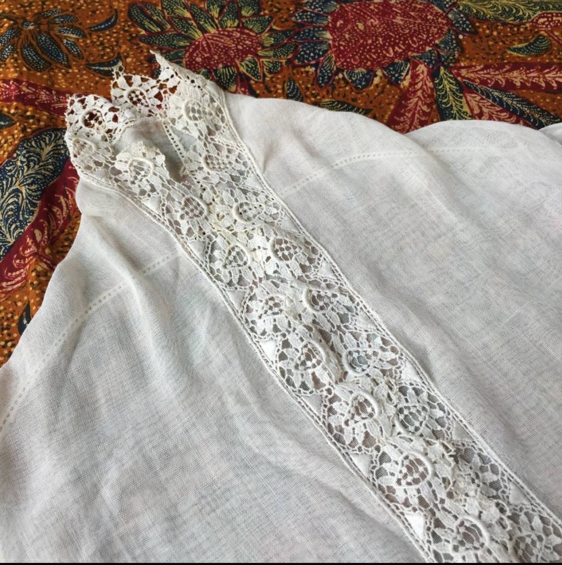 Vintage Indonesian Kebaya Krancang in White Ivory With Flowers - Etsy