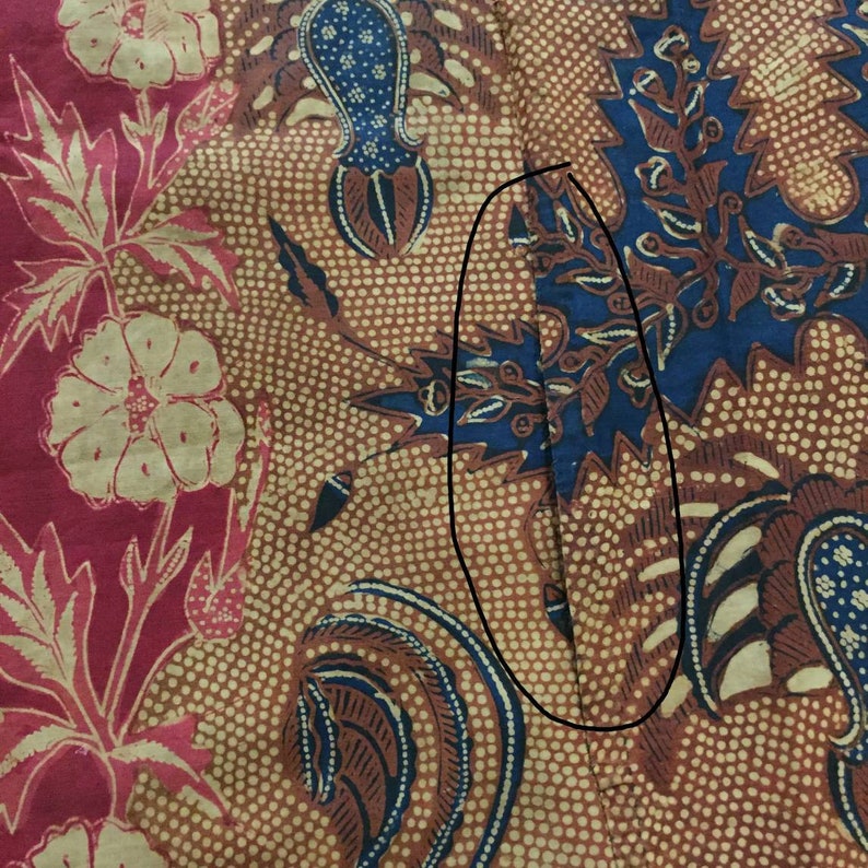 Vintage Indonesian Hand Drawn Batik Sarung Dutch (belanda) in Brownish ...