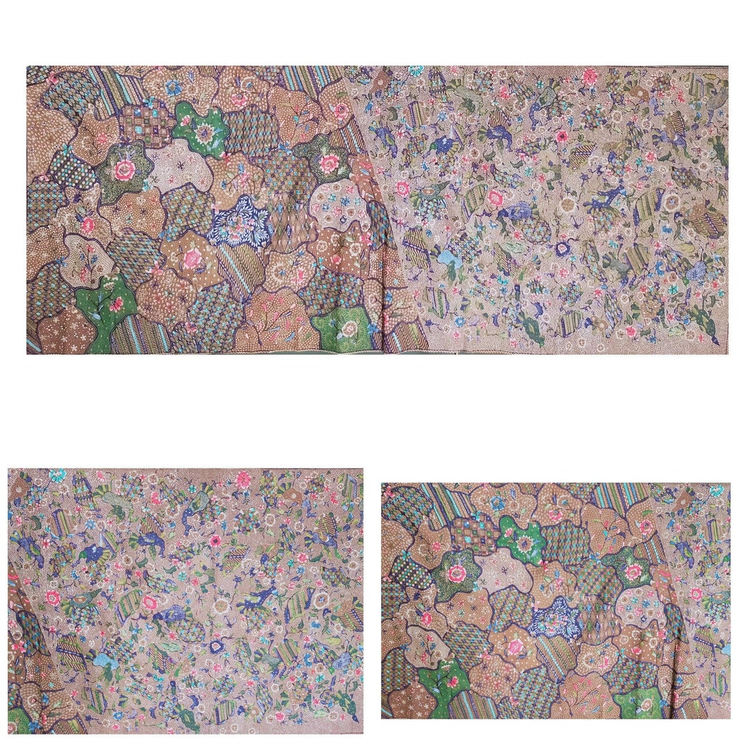 Vintage Indonesian Hand Drawn Batik Pagi Sore Beras Wutah Sekarjagad Ca ...