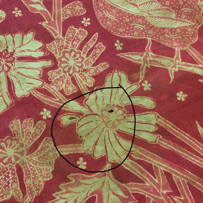 Vintage Indonesian Hand Drawn Batik Sarung Dutch (belanda) in Brownish ...