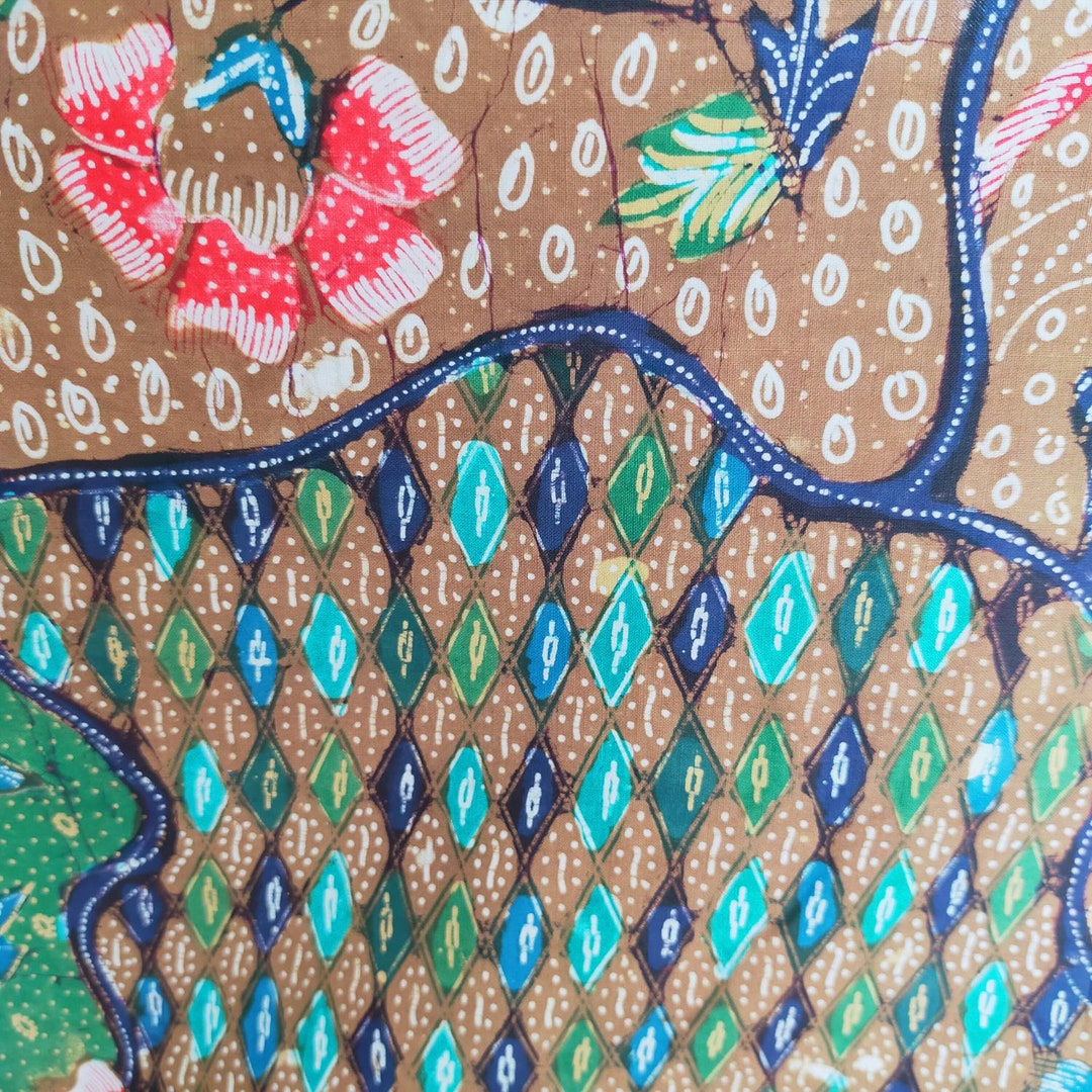 Vintage Indonesian Hand Drawn Batik Pagi Sore Beras Wutah Sekarjagad Ca ...