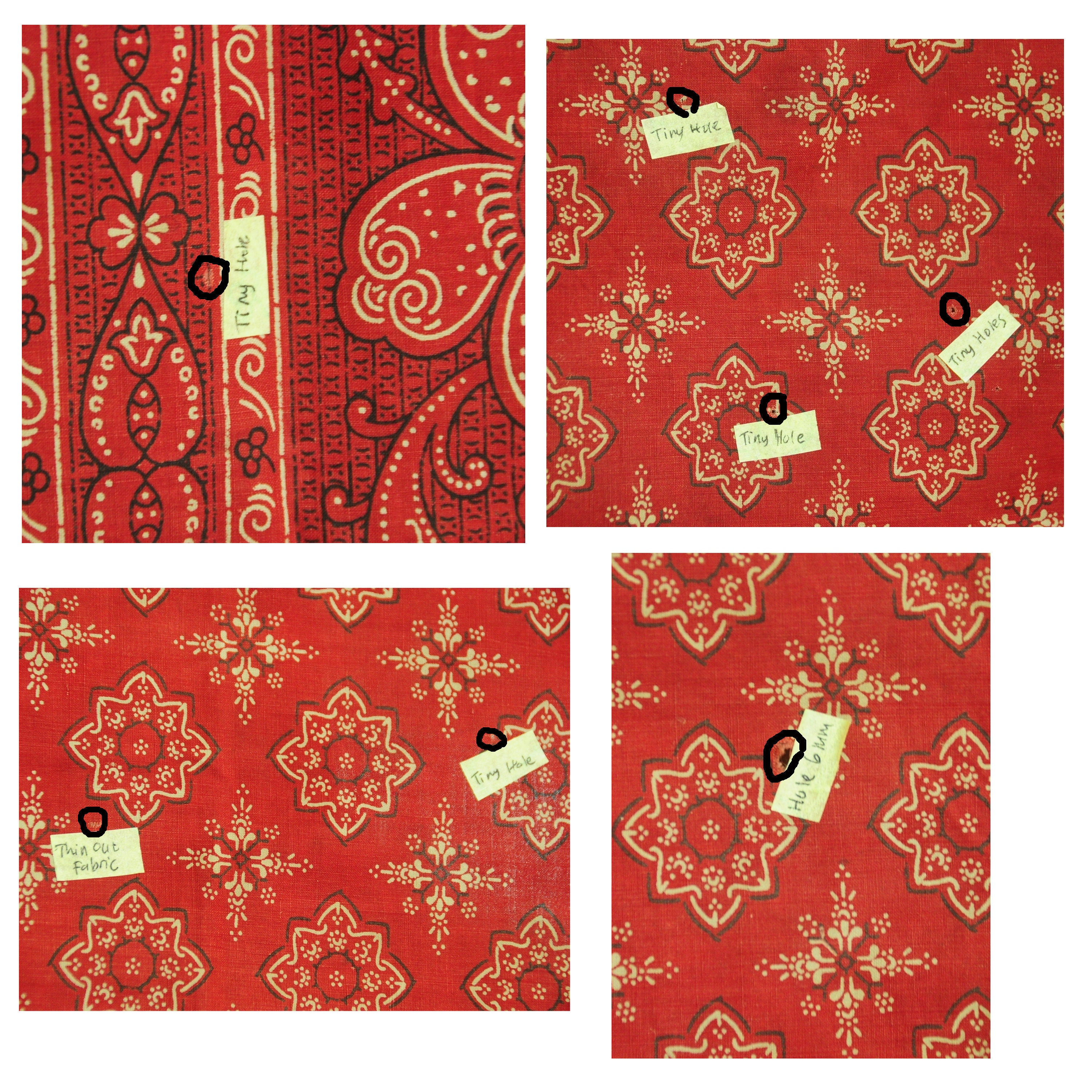 Antique Indonesian Hand Drawn Red Batik Sembagi Kacapiring gardenia ...