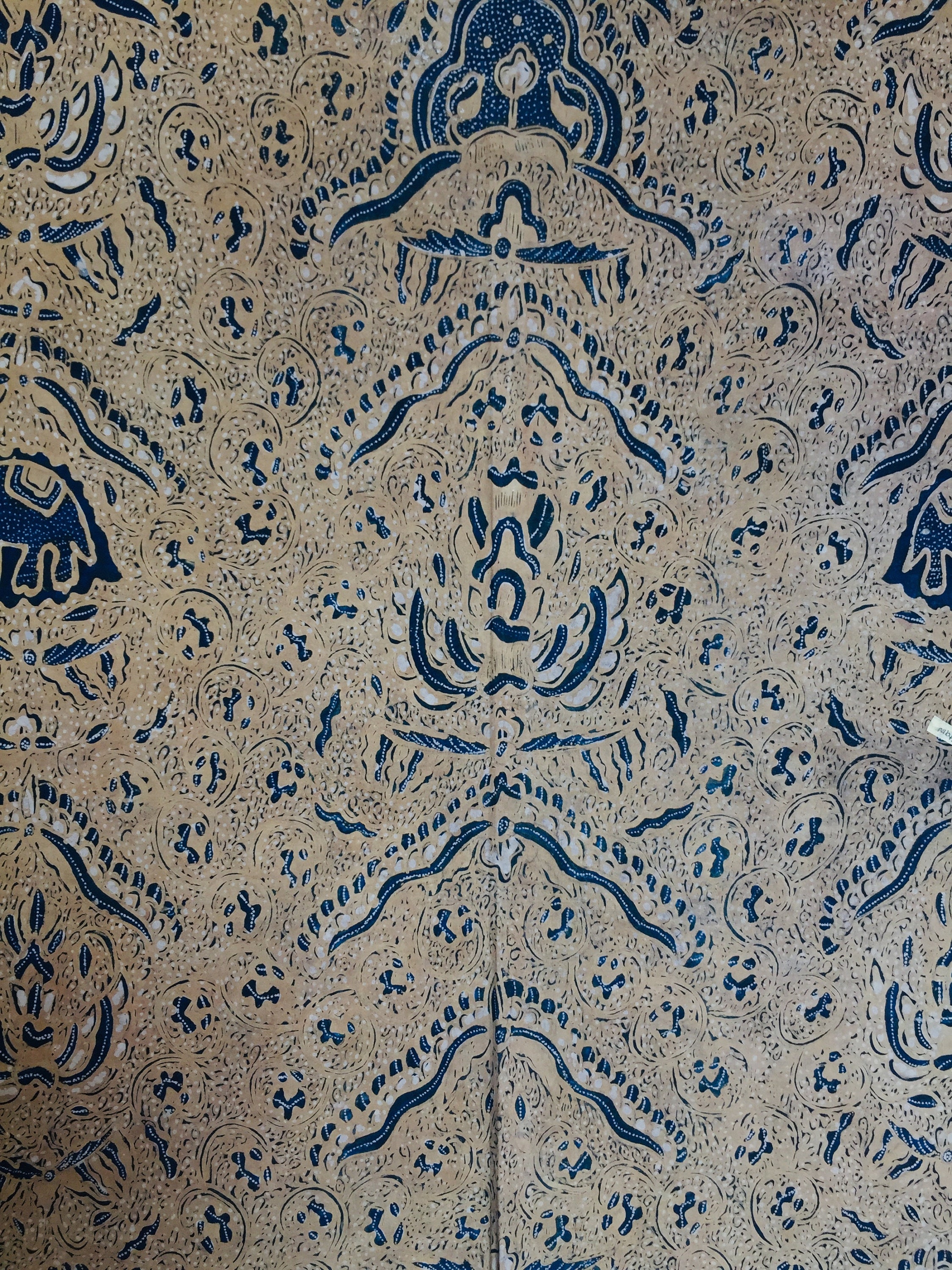 Old Indonesian Hand Drawn Batik With Elephant (gajah Birowo/noble ...