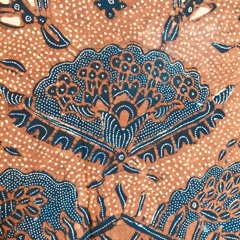 Vintage Indonesian Hand Drawn Javanese Batik, Semen Rante From Solo - Etsy