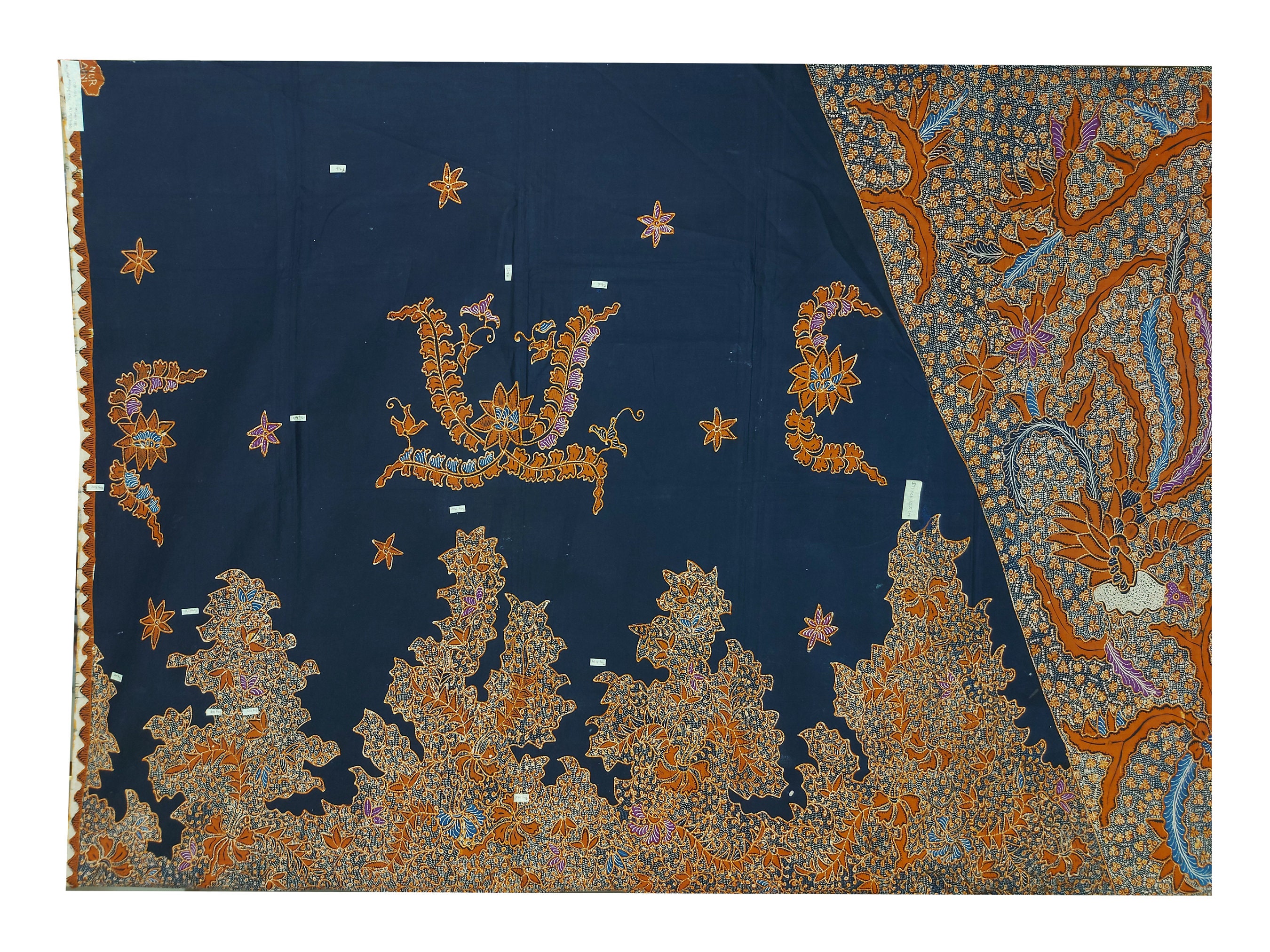 Vintage Indonesian Hand Drawn Navy Tribusana Batik Pagi Sore - Etsy