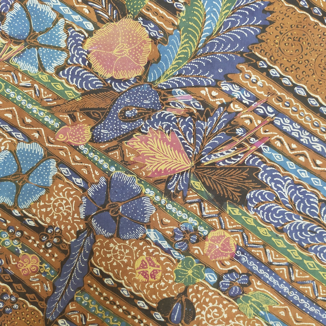 Vintage Indonesian Sogan Semarangan Batik Sarong - Etsy