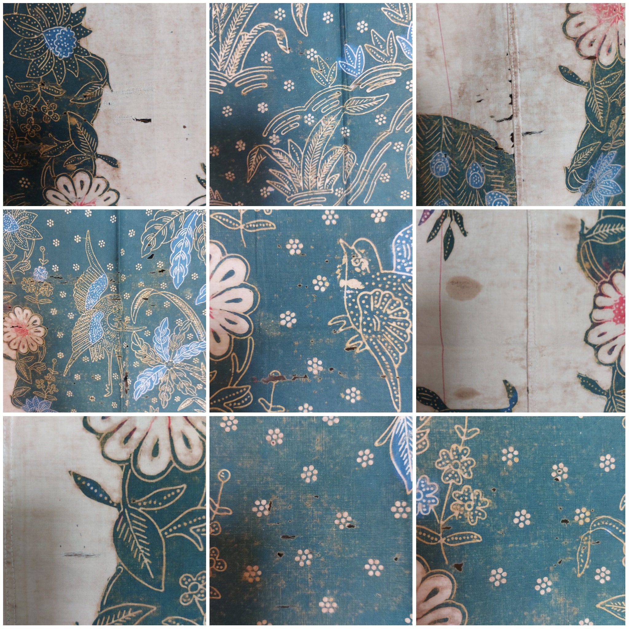 Old Indonesian Hand Drawn Javanese Batik Sarung With Peacock - Etsy