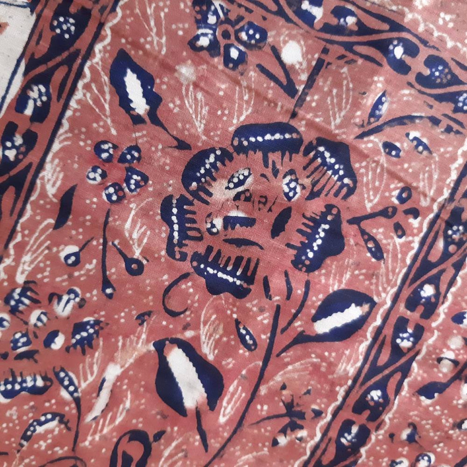 Vintage Indonesian Hand Drawn Javanese Sarung Batik Sogan | Etsy