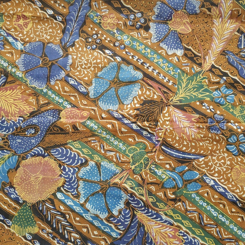 Vintage Indonesian Sogan Semarangan Batik Sarong - Etsy