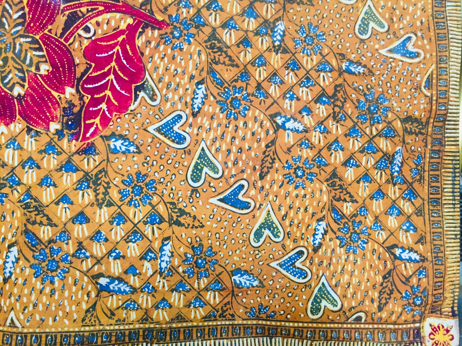 Vintage Old Semarangan Indonesian Hand Drawn Batik Javanese Shawl - Etsy