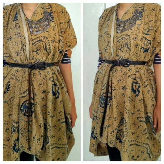 Old Indonesian Hand Drawn Batik with Elephant Gajah | Etsy
