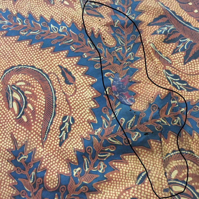 Vintage Indonesian Hand Drawn Batik Sarung Dutch (belanda) in Brownish ...