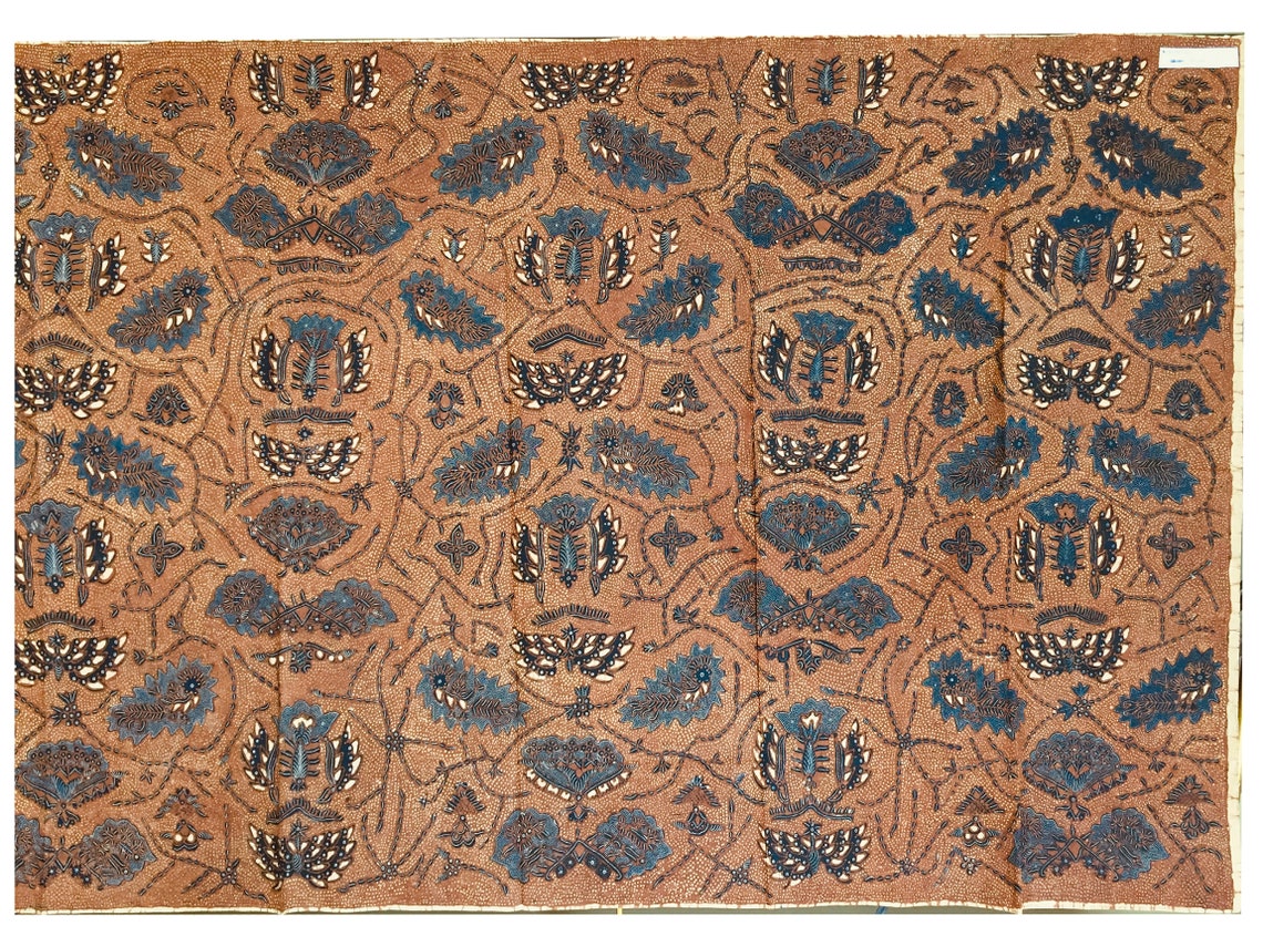 Vintage Indonesian Hand Drawn Javanese Batik, Semen Rante From Solo - Etsy