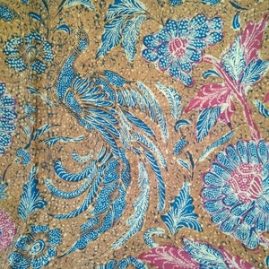 Vintage Peranakan Hand Drawn Tiga Negeri Batik With Peacock and Floral ...
