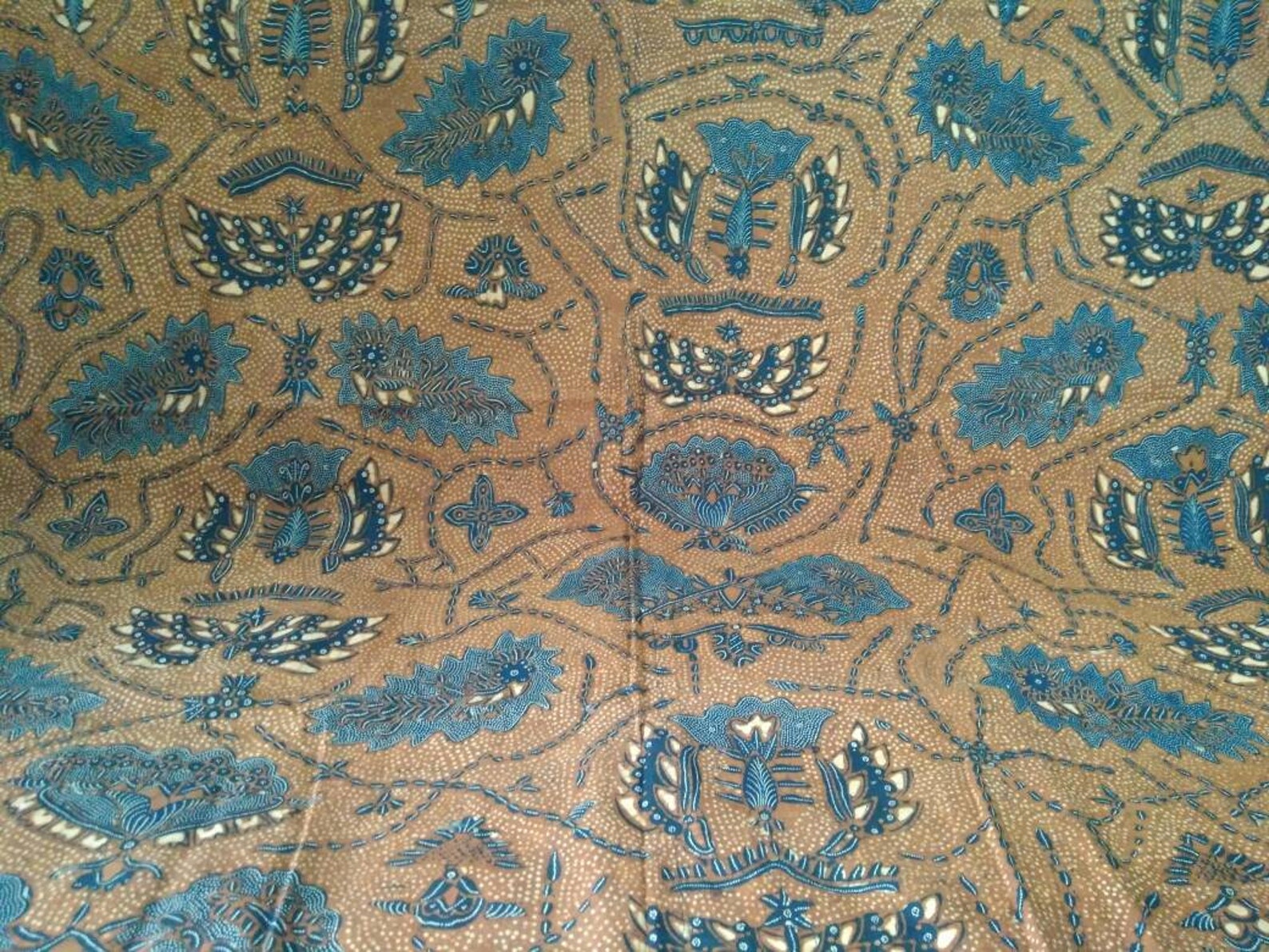 Vintage Indonesian Hand Drawn Javanese Batik, Semen Rante From Solo - Etsy
