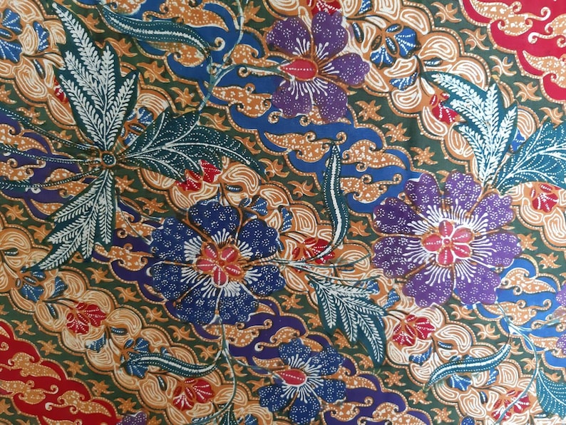 Indonesian Hand Drawn Javanese Batik Pekalongan Lima Negeri - Etsy