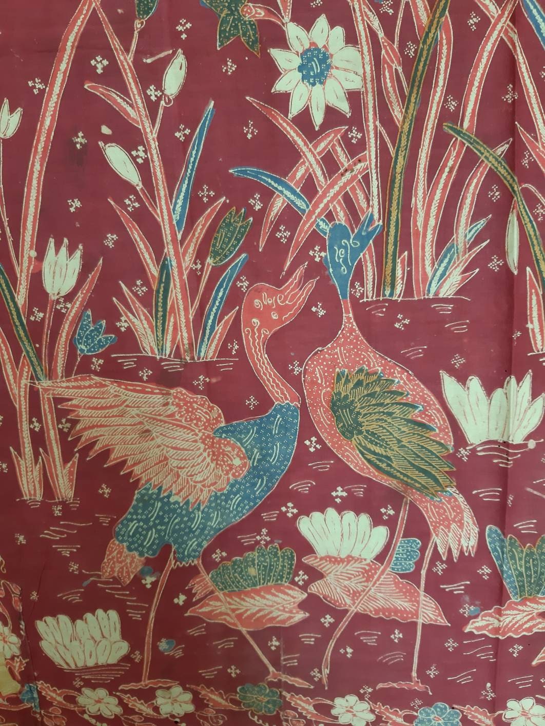 Vintage Indonesian Hand Drawn Batik Sarung Dutch Motif (belanda) in ...