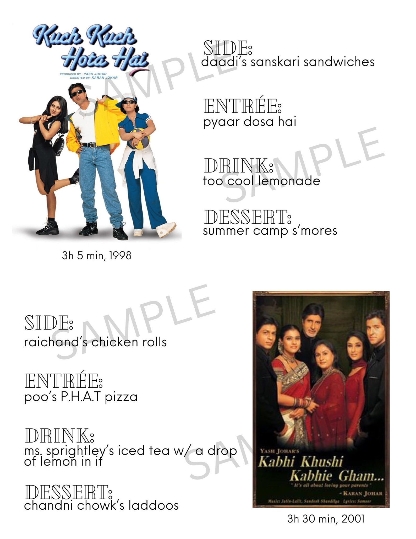 Bollywood Themed Movie + Dinner - Etsy