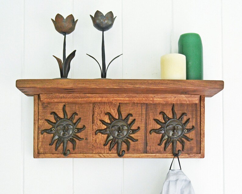 Rustic Wooden Coat Rack - Etsy