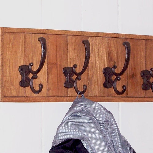 Rustic Coat Rack Made From Reclaimed Pallet Wood - Etsy