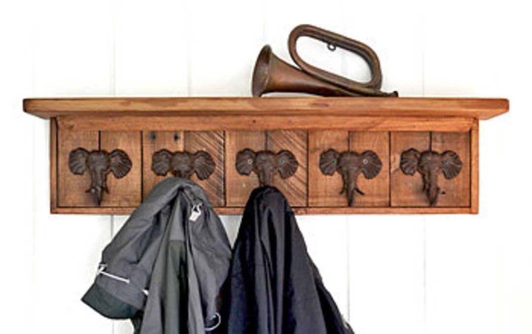 Rustic Wooden Coat Rack - Etsy