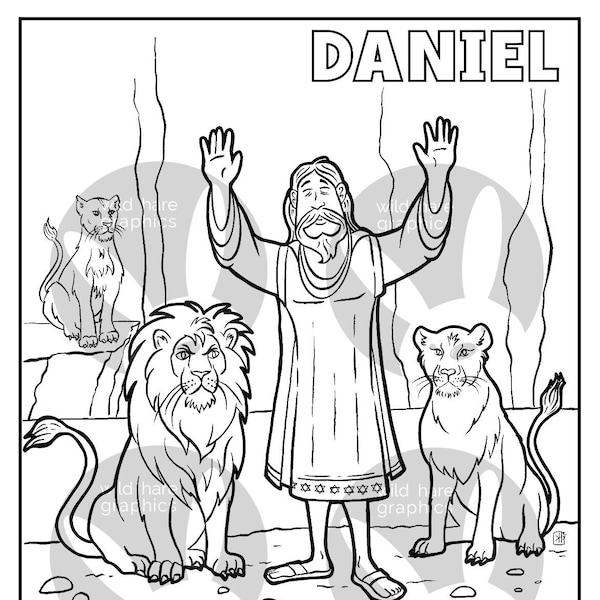 Bible Story Coloring Pages - Etsy