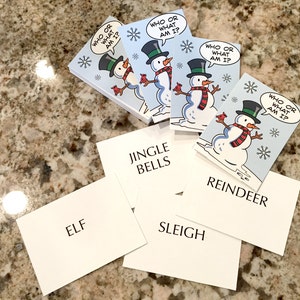 Christmas Card Game "who or What Am I?" - Etsy
